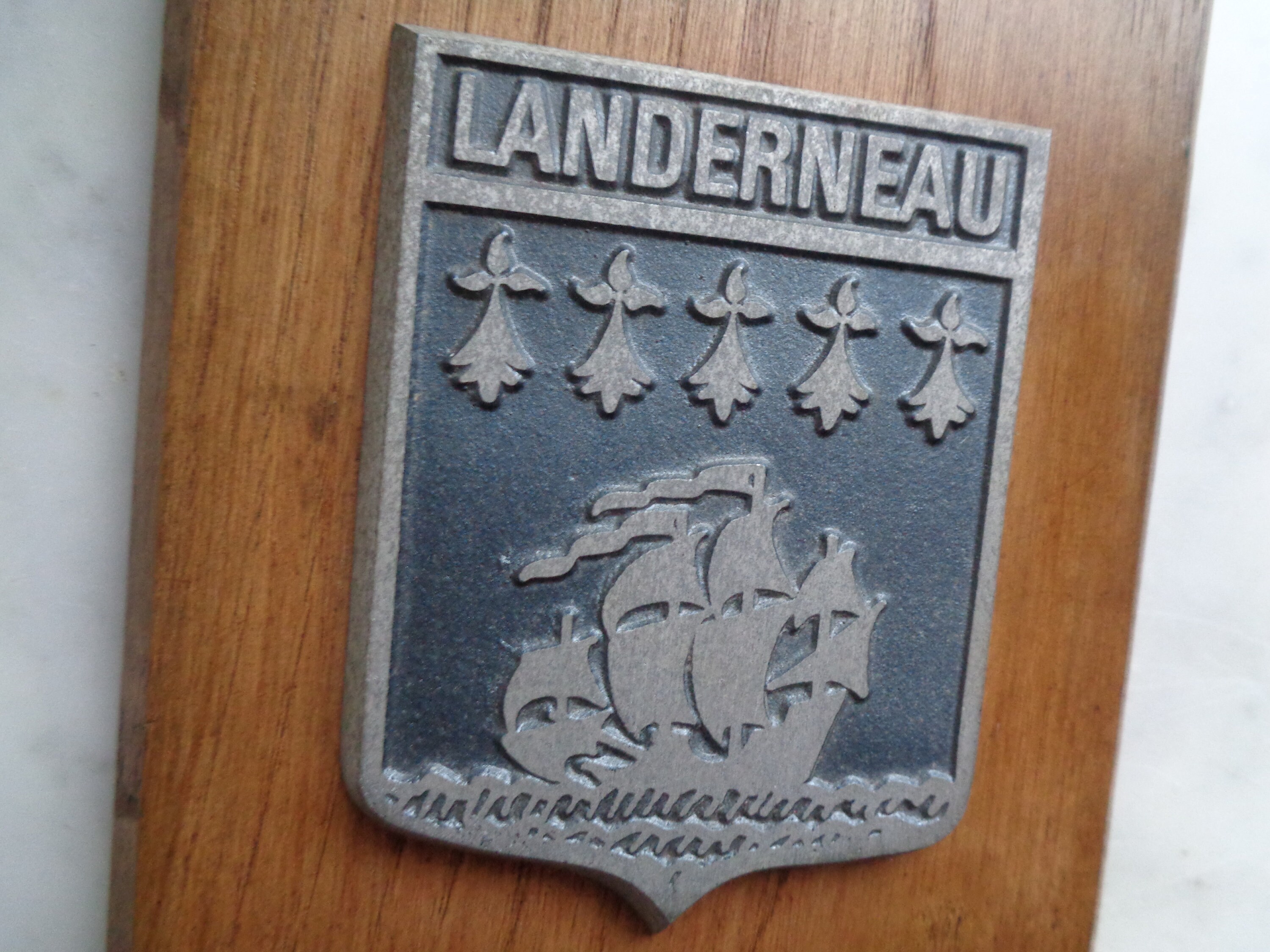 Frame With Coat of Arms of the City of Landerneau Ermines and - Etsy