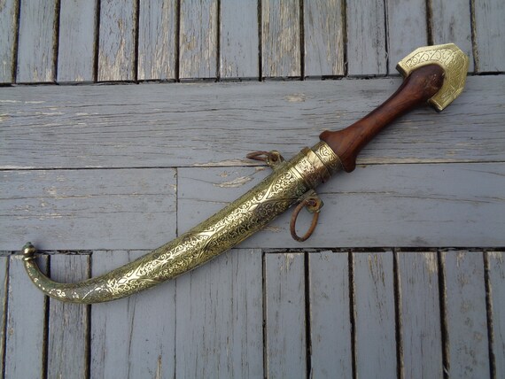 Berber Dagger Yellow Copper Steel and Wood With Its - Etsy