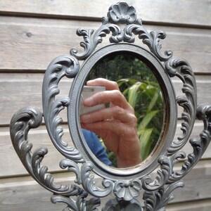 Small Psyche Metal Standing Mirror Table Mirror Baroque - Etsy