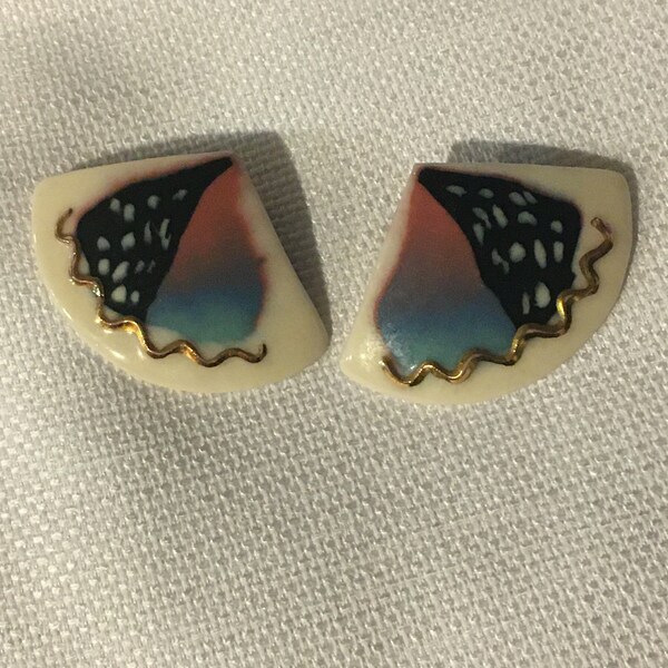 Vintage 80s Earrings - Etsy