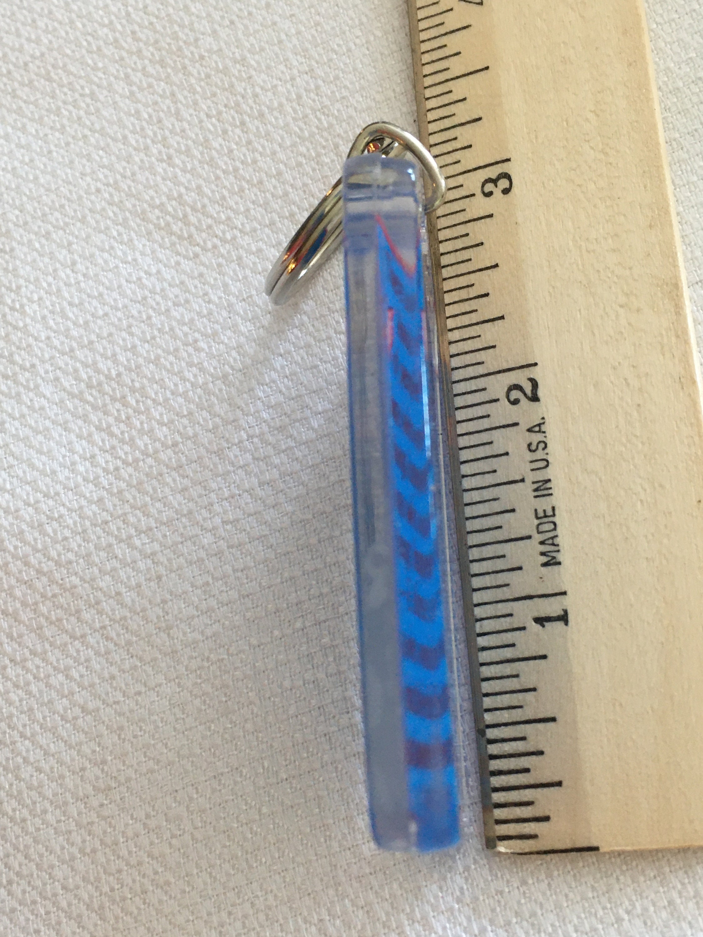 Vintage 1980's Acrylic Keychain Key Chain Metal Ring | Etsy