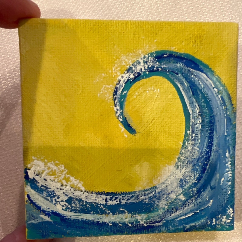 Wave Painting - Etsy