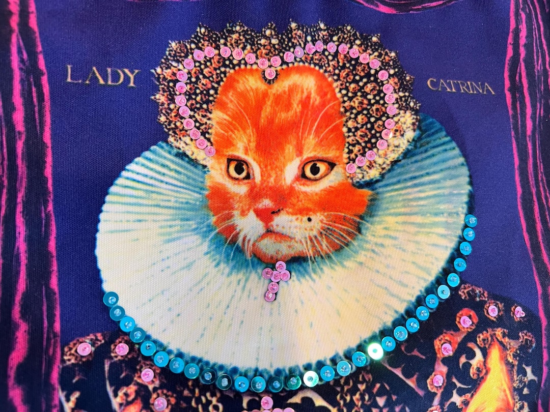 NWT Salamander Graphix Lady Catrina Sequin Bead Handbag Tote Purse ...