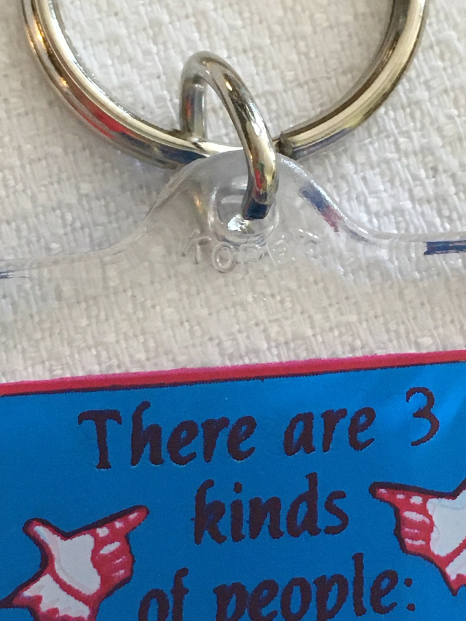 Vintage 1980's Acrylic Keychain Key Chain Metal Ring | Etsy