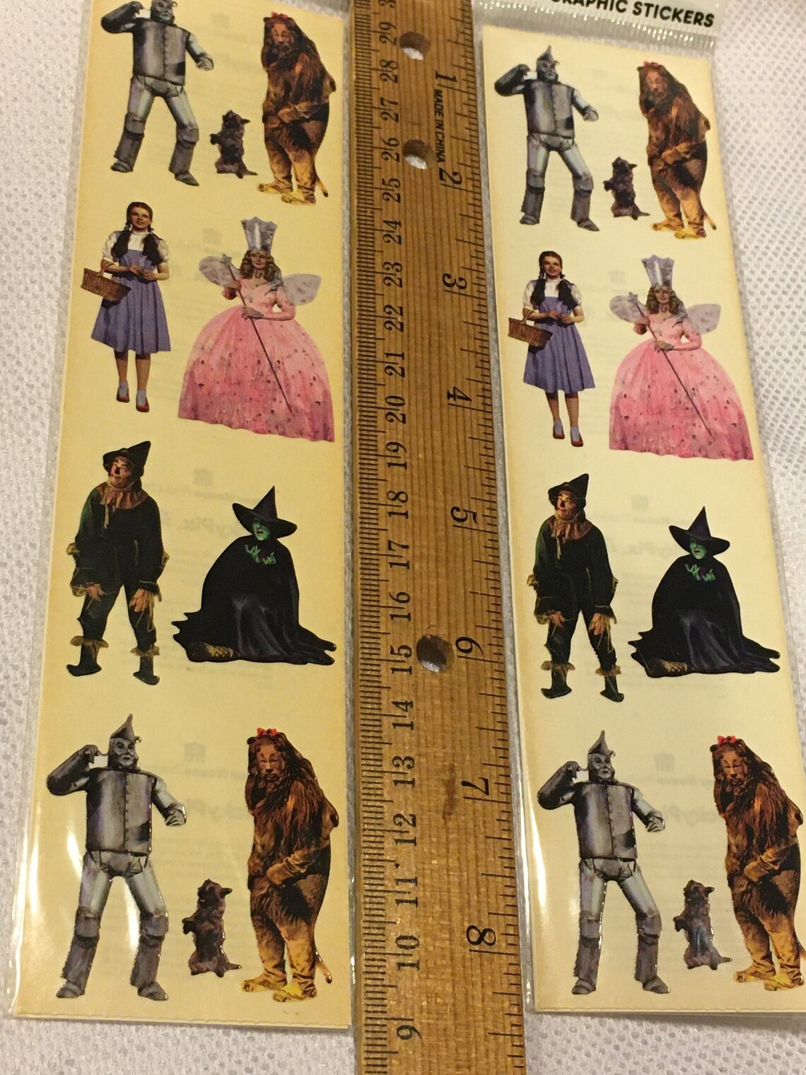 2 Packs of Stickers the Wizard of Oz Stickers 1 1/2 - Etsy