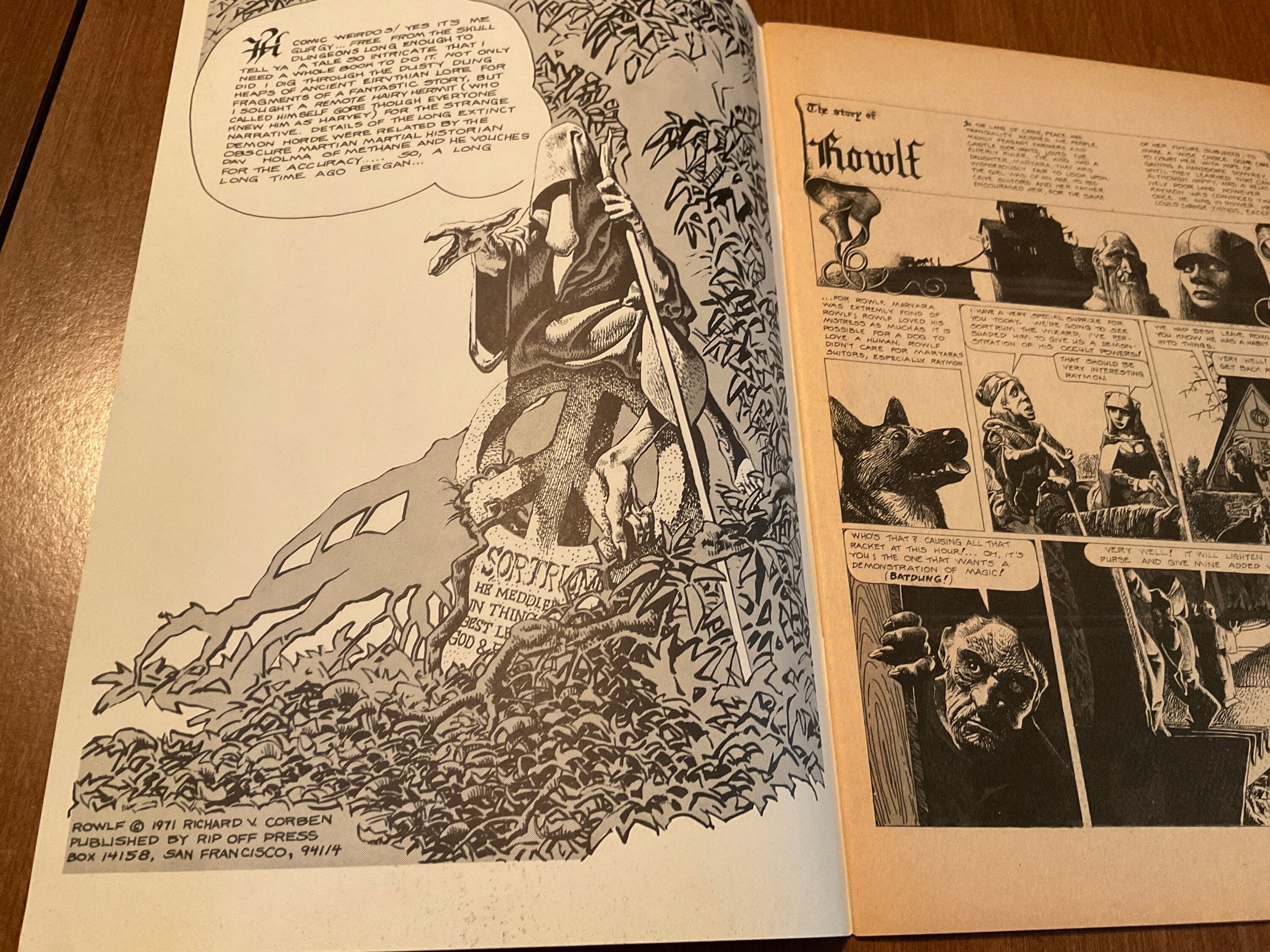 Rip off Press Rowlf Richard V. Corben Second Printing 1971 - Etsy
