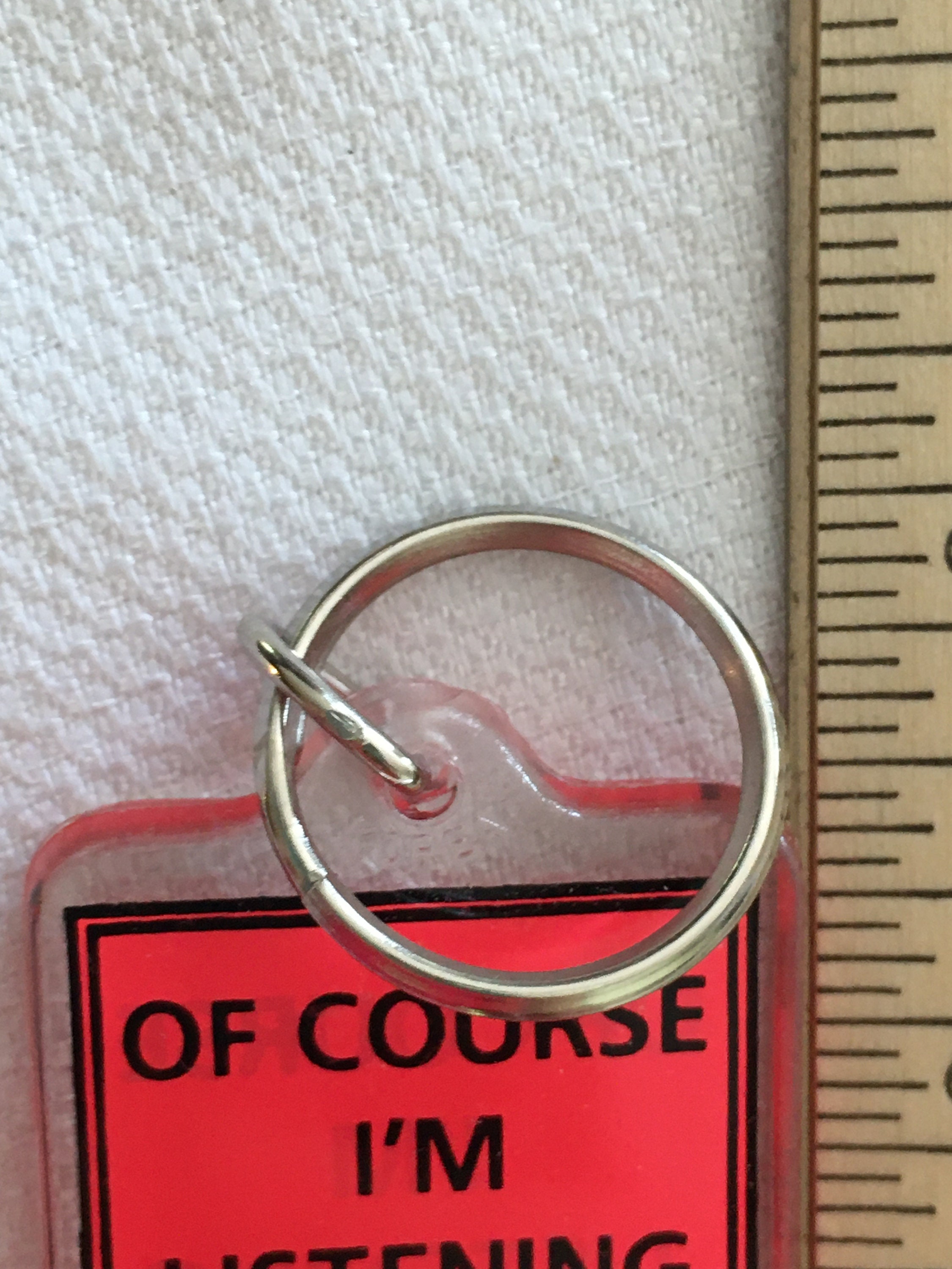 Vintage 1980's Acrylic Keychain Key Chain Metal Ring - Etsy UK