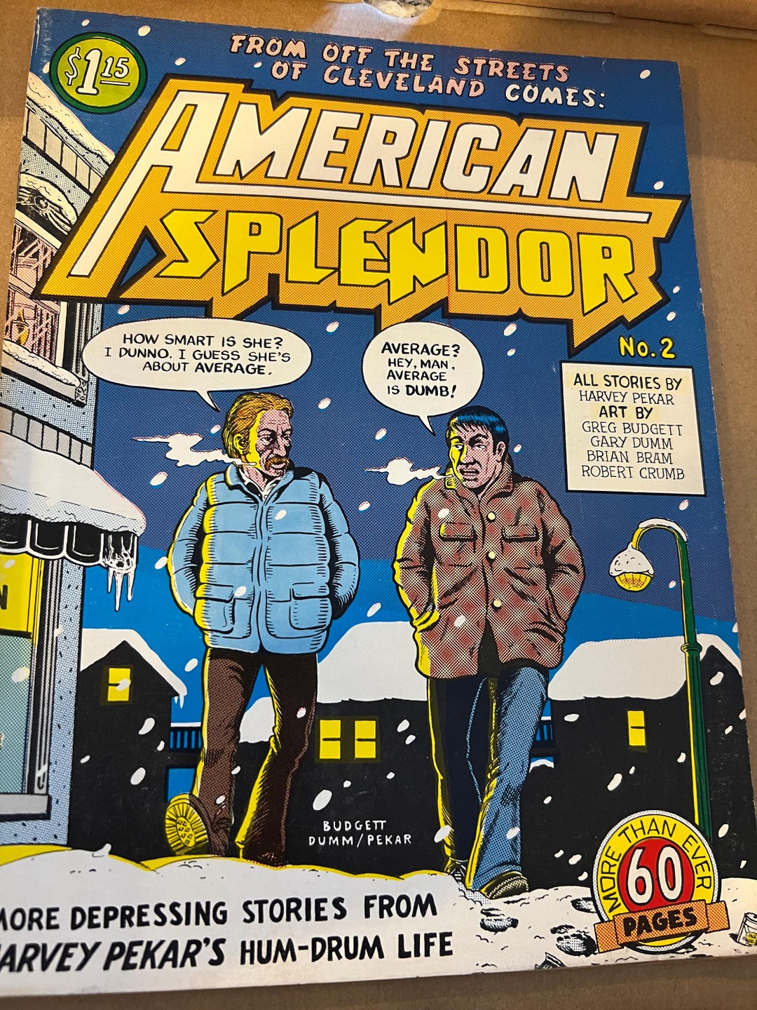 Vintage American Splendor Comic Book No. 2 - Harvey Pekar, R. Crumb - Etsy