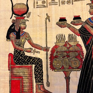 Vintage Large Hand Painted Signed Artwork About 17" X 12" Papyrus ...