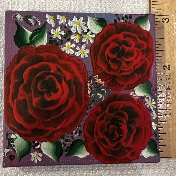 Miniature Red Rose - Etsy