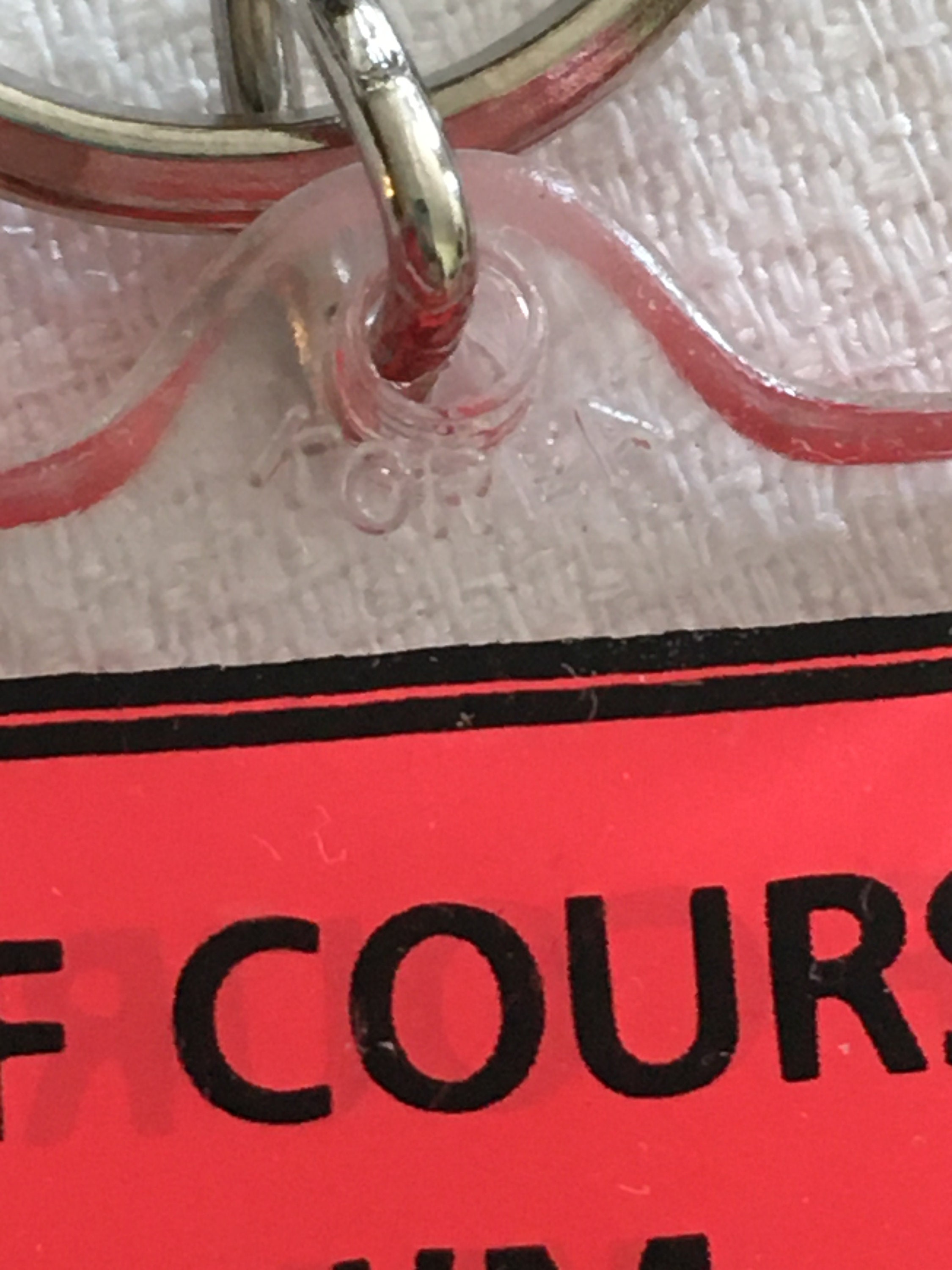 Vintage 1980's Acrylic Keychain Key Chain Metal Ring - Etsy UK