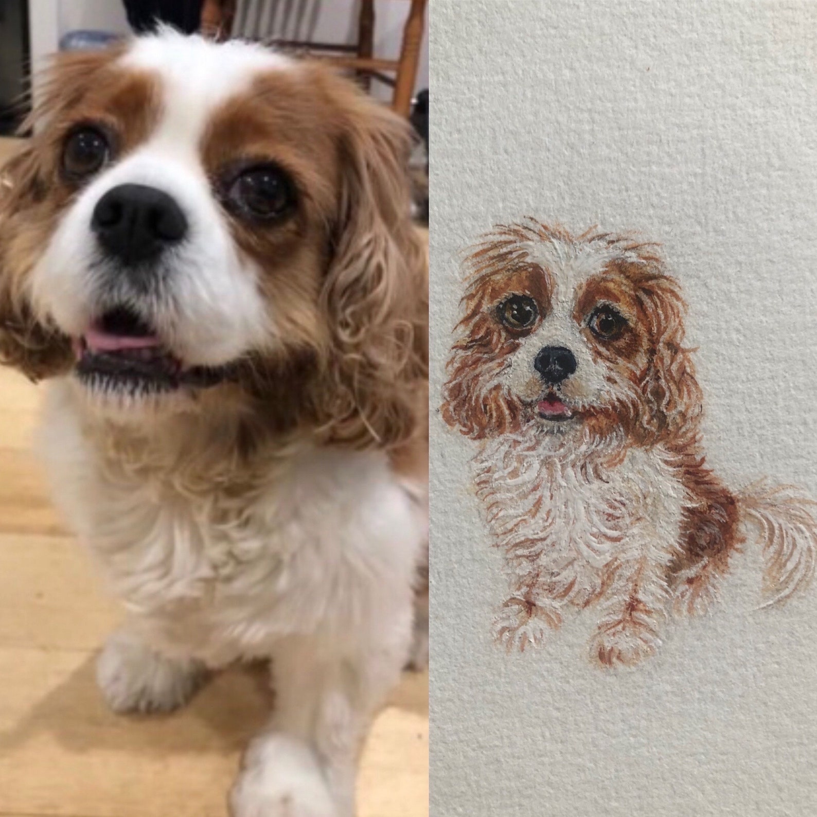 Custom Miniature Dog Painting, Custom Miniature Pet Painting ...