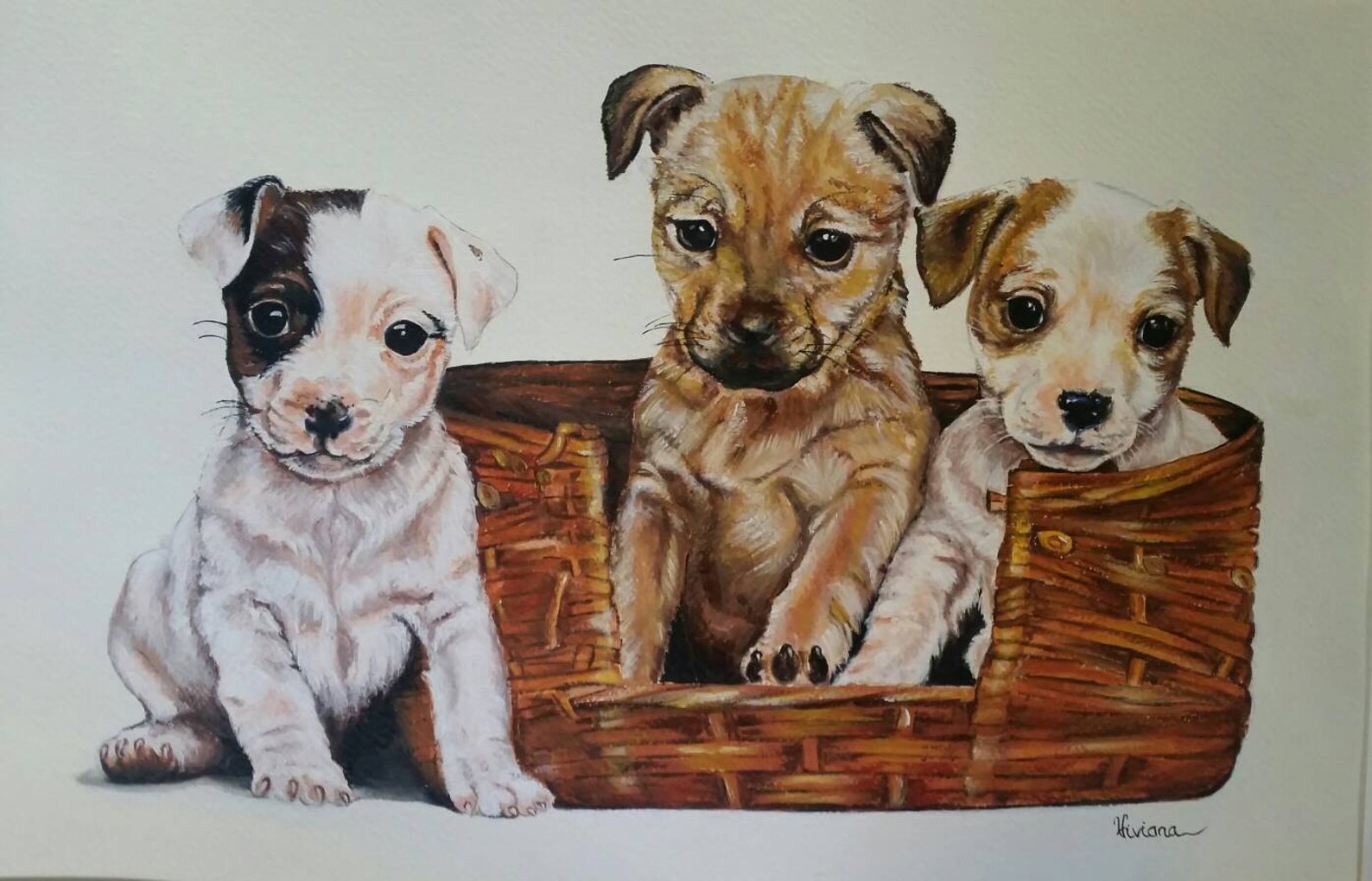 Custom Miniature Dog Painting, Custom Miniature Pet Painting ...