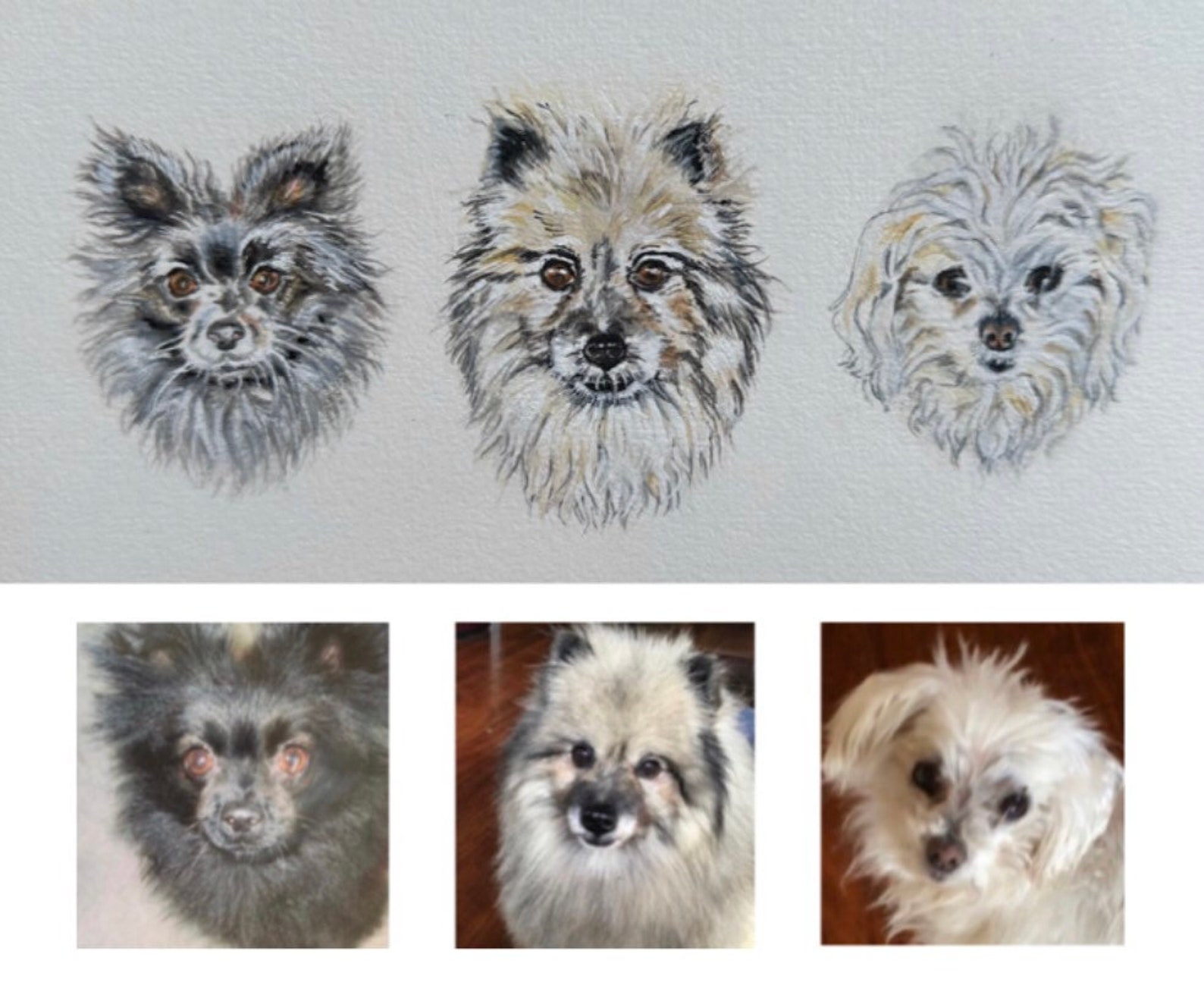 Custom Miniature Dog Painting, Custom Miniature Pet Painting ...