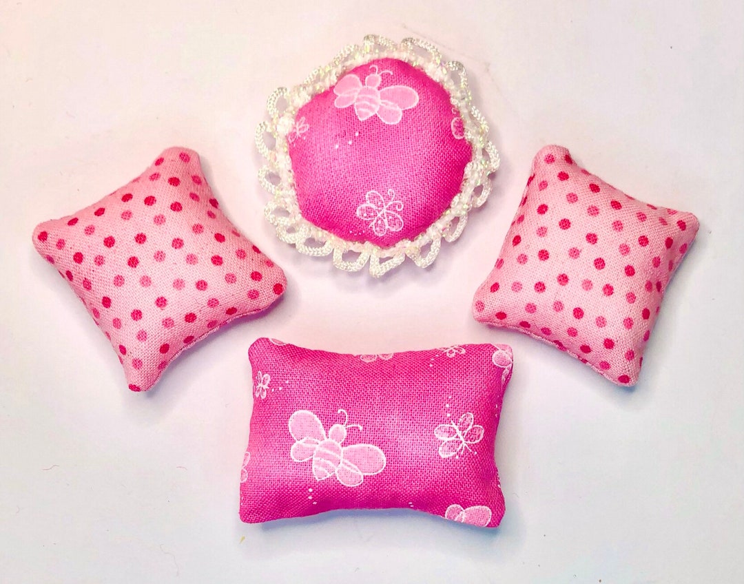 Gorgeous Sets of Miniature Dollhouse Pillows, Handmade Cute Miniature ...