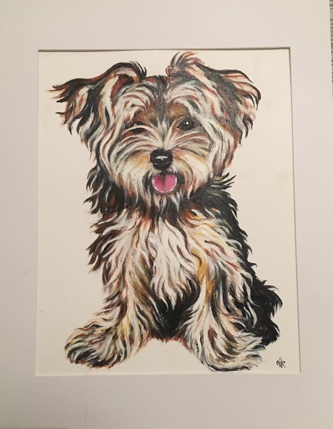 Custom Miniature Dog Painting Custom Miniature Pet Painting | Etsy