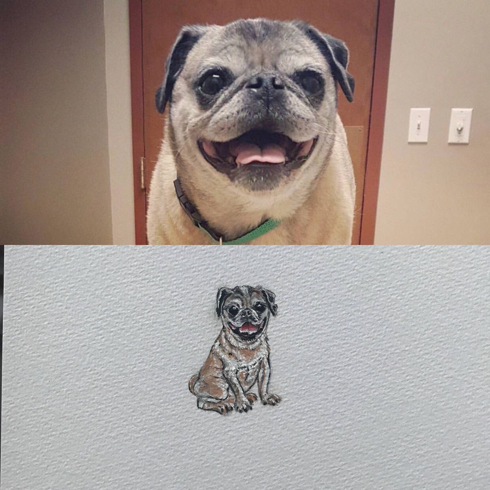 Custom Miniature Dog Painting, Custom Miniature Pet Painting ...
