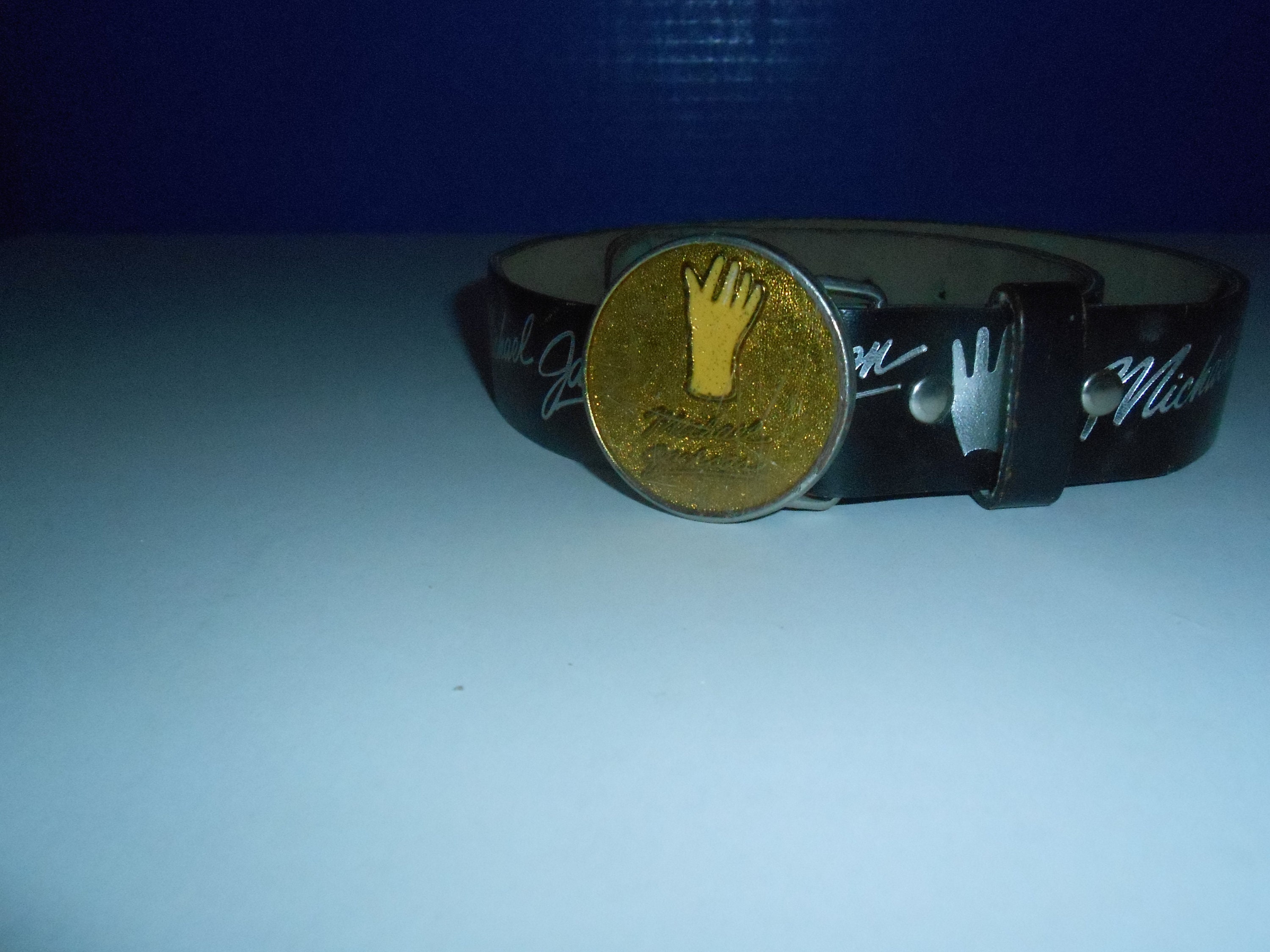 Vintage Michael Jackson Belt Black Leather Small Size 1984 - Etsy