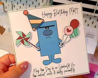 Personalised Grumpy Card Birthday Unofficial Funny Seven Dwarf Dwarves ...