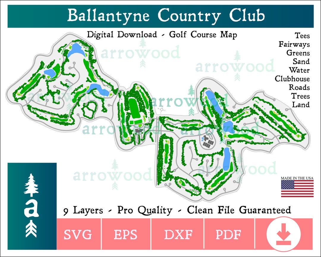 Ballantyne Country Club - Charlotte, NC - Digital Download Golf Course ...