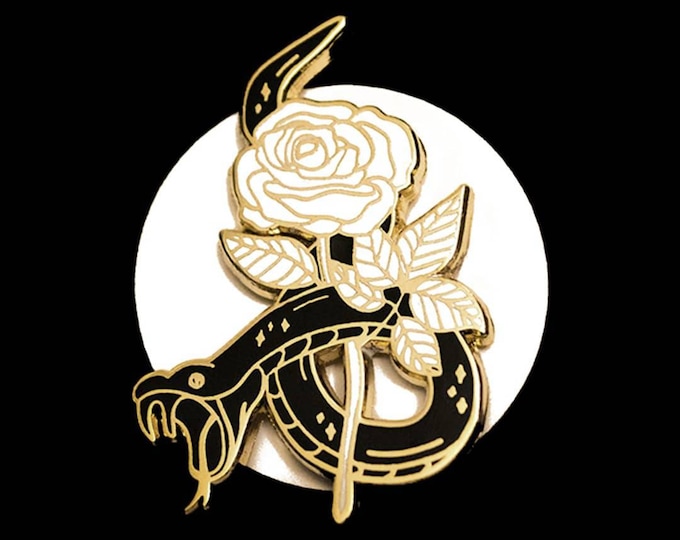 Enchanted Snake Hard Enamel Pin - Etsy