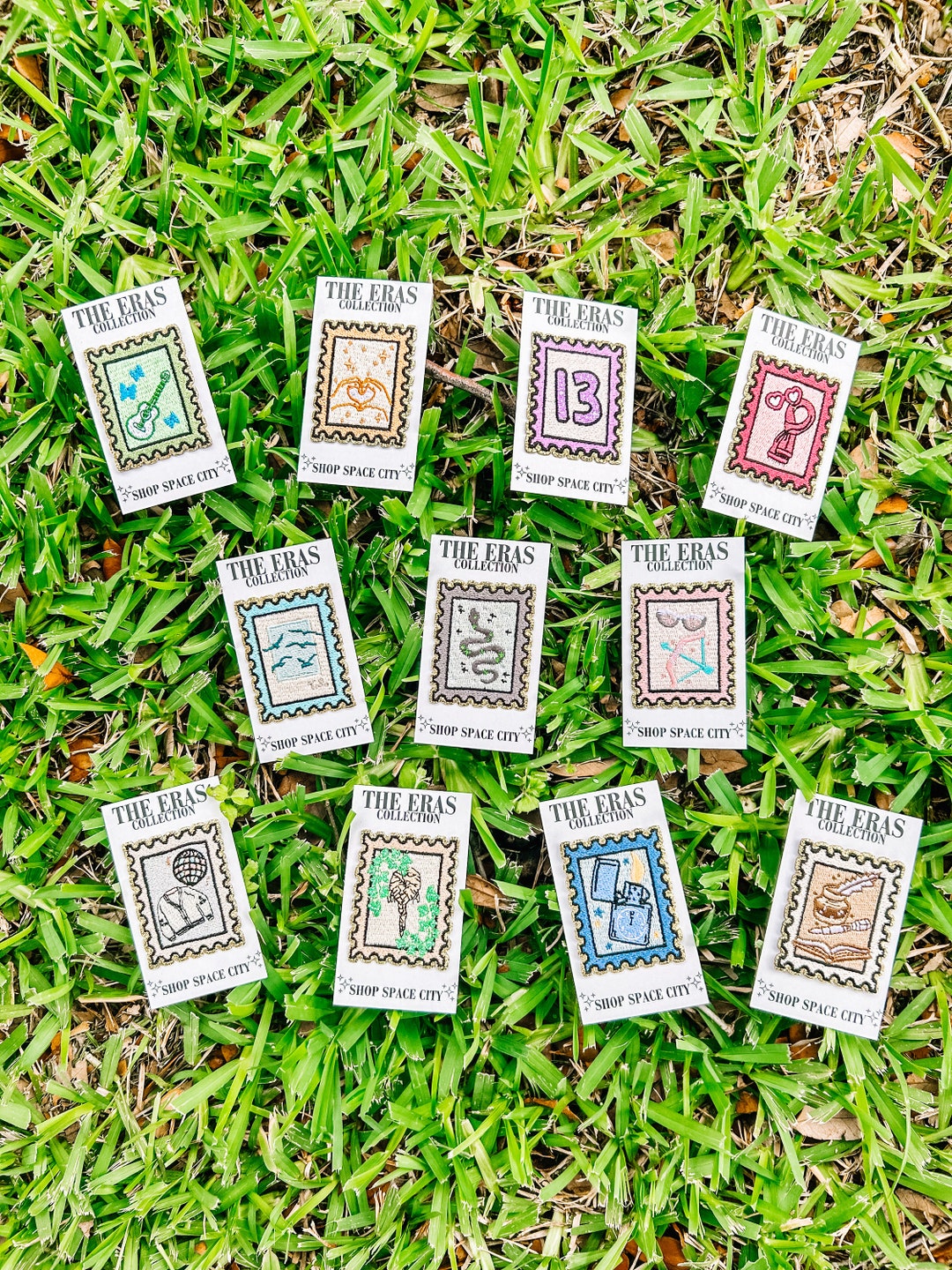 The Eras Collection Patches | the Eras as Stamps | Taylor Swift ...