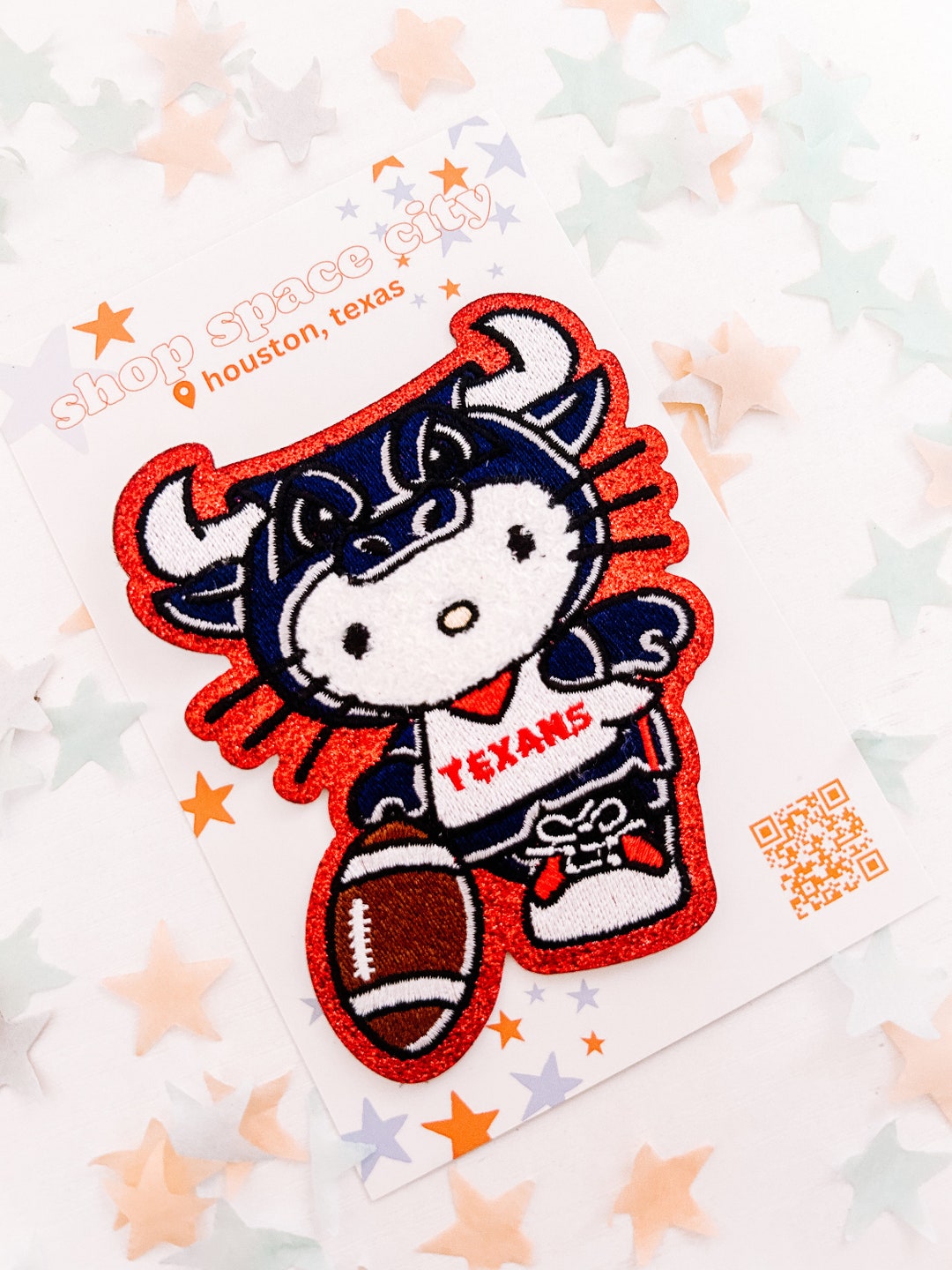 Kitty Dressed as Toro Patch | Houston Texans | Football | Mascot | - Etsy