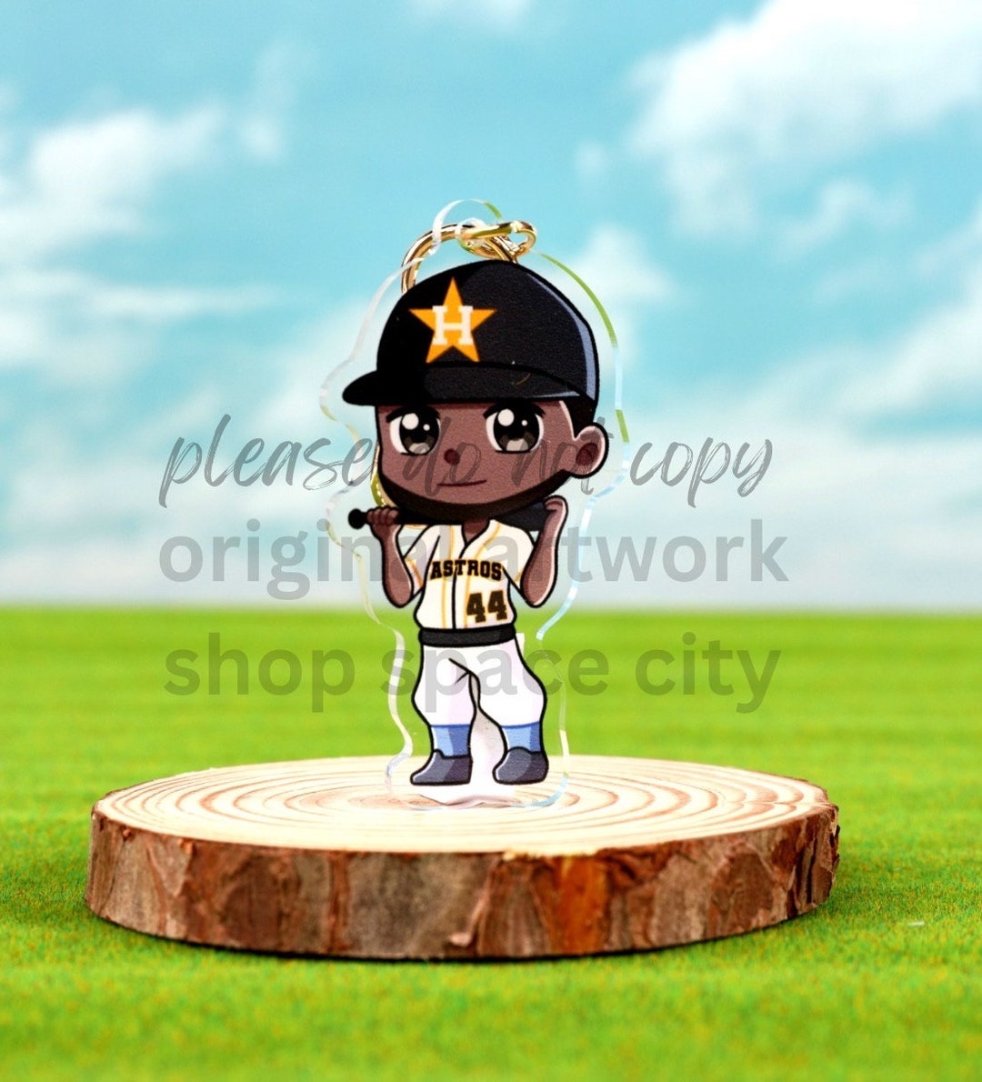 Houston Astros Yordan Alvarez Acrylic Keychain / 2.5 in Single Sided ...