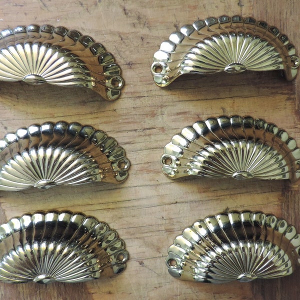 Brass Shell Handles - Etsy