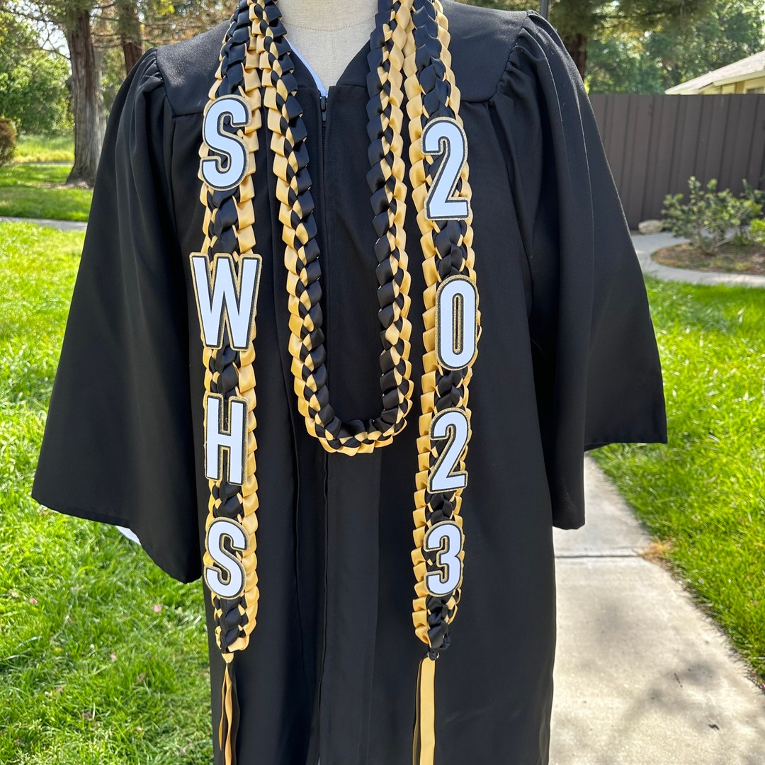 Graduation Lei Set 2024 With School Acronyms no Money on Lei - Etsy