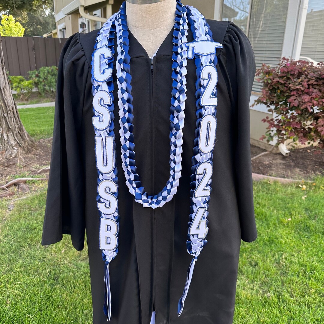 Graduation Lei Set 2024 With School Acronyms no Money on Lei - Etsy