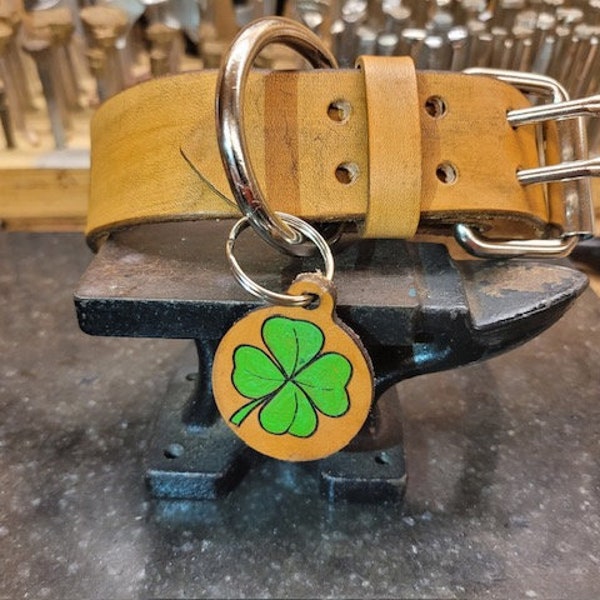 Clover Dog Tag - Etsy
