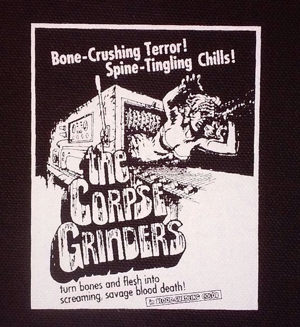 PATCH The Corpse Grinders canvas screen print HORROR movie | Etsy