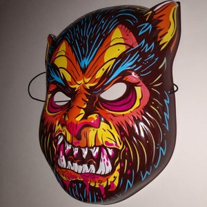 GOBLINHAUS Masks “fleabag” (BOXED) - Vintage Style Plastic Halloween ...
