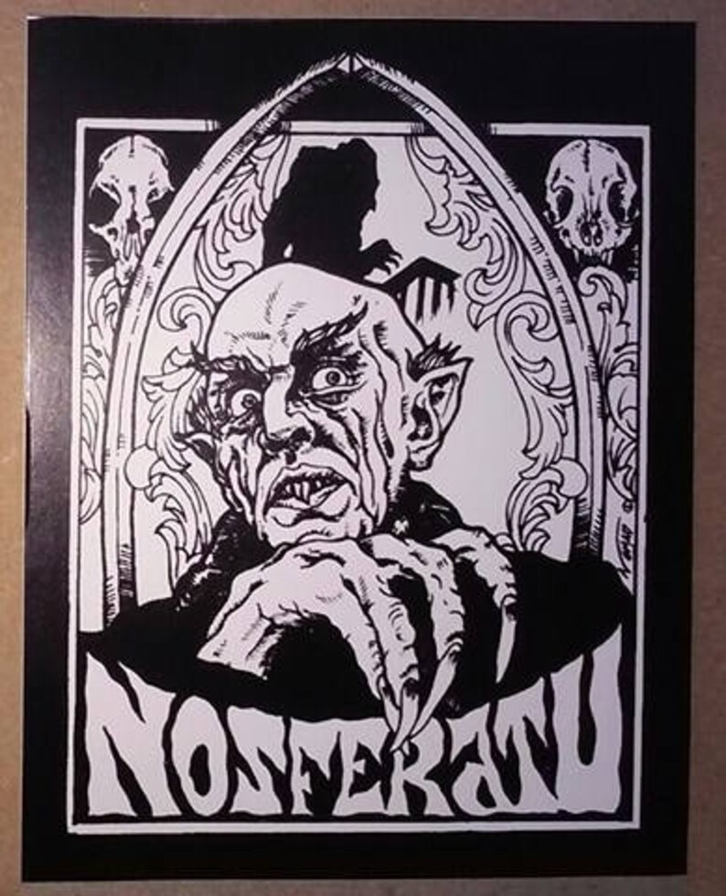 Nosferatu STICKER Vinyl Horror Cult Movie Vampire Max | Etsy
