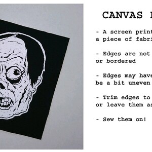 They Live PATCH canvas HORROR / Sci-Fi John Carpenter Roddy | Etsy