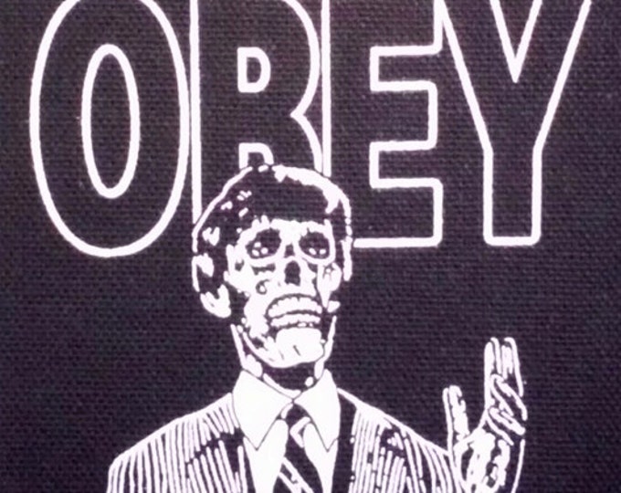They Live PATCH - Canvas HORROR / Sci-fi John Carpenter Roddy Piper Cult OBEY - Etsy