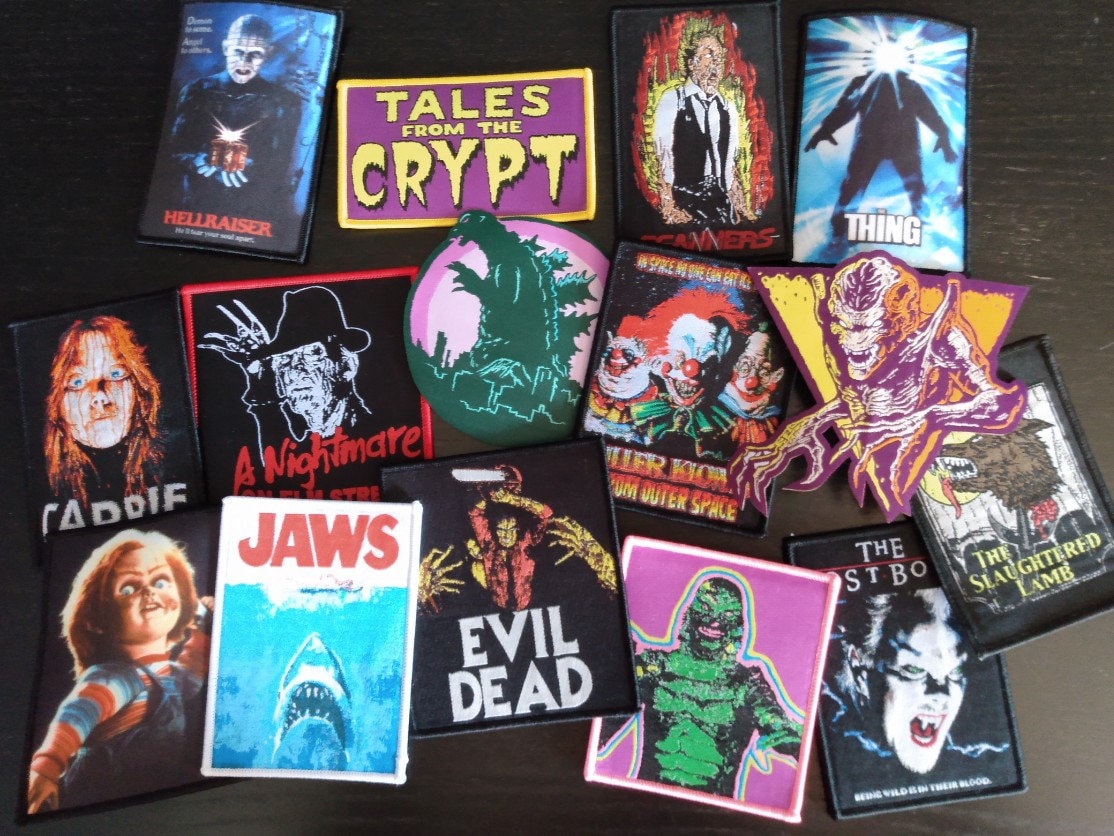 YOU CHOOSE Lot of Any 10 Horror Patches - Monsters, Halloween, Horror ...
