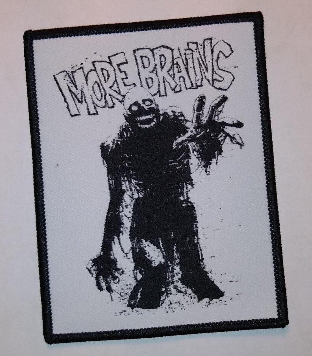 PATCH - More Brains! WOVEN, Iron on - Tarman Return of the Living Dead ...