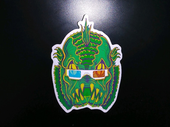 STICKER Creature Feature HORROR / Monster Creature From - Etsy