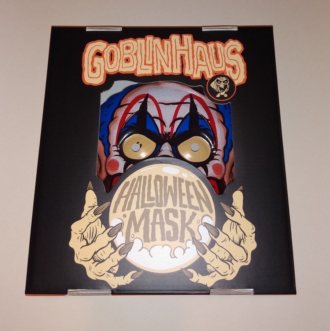 GOBLINHAUS Masks “creepo the Clown” (BOXED) - Vintage Style Plastic ...