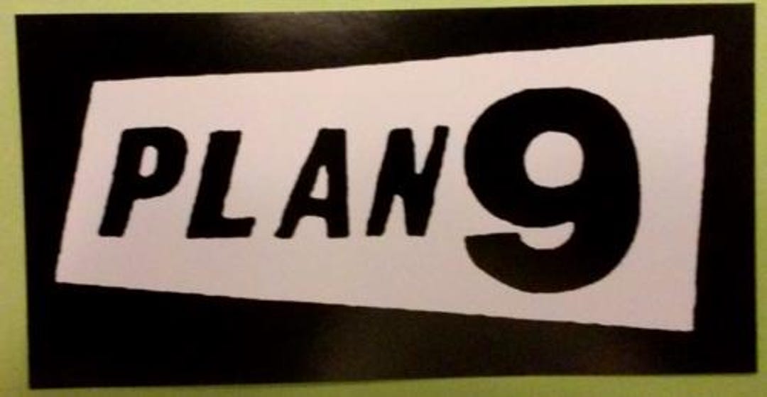PLAN 9 STICKER - Vinyl HORROR Punk Rock - Misfits, Samhain, Glenn ...