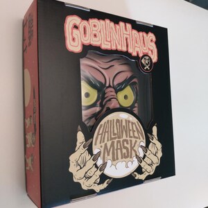GOBLINHAUS Masks the Lurker BOXED Vintage Style Plastic Halloween Mask ...