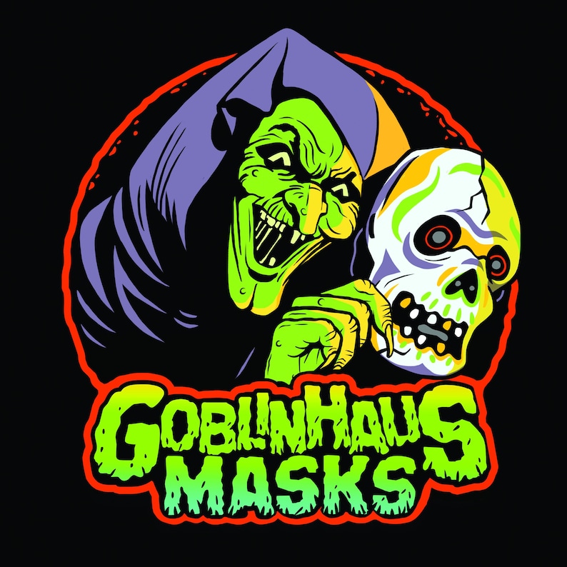 GOBLINHAUS Masks “stalker” - Vintage Style Plastic Halloween Mask / Ben ...