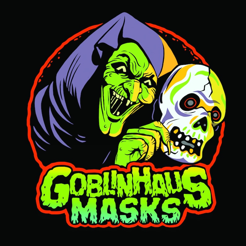 GOBLINHAUS Masks “the Parasite” - Vintage Style Plastic Halloween Mask ...