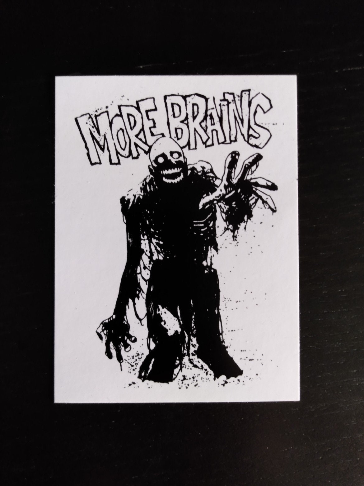 STICKER -"more Brains!" - Vinyl HORROR Movie - Tarman Return of the ...