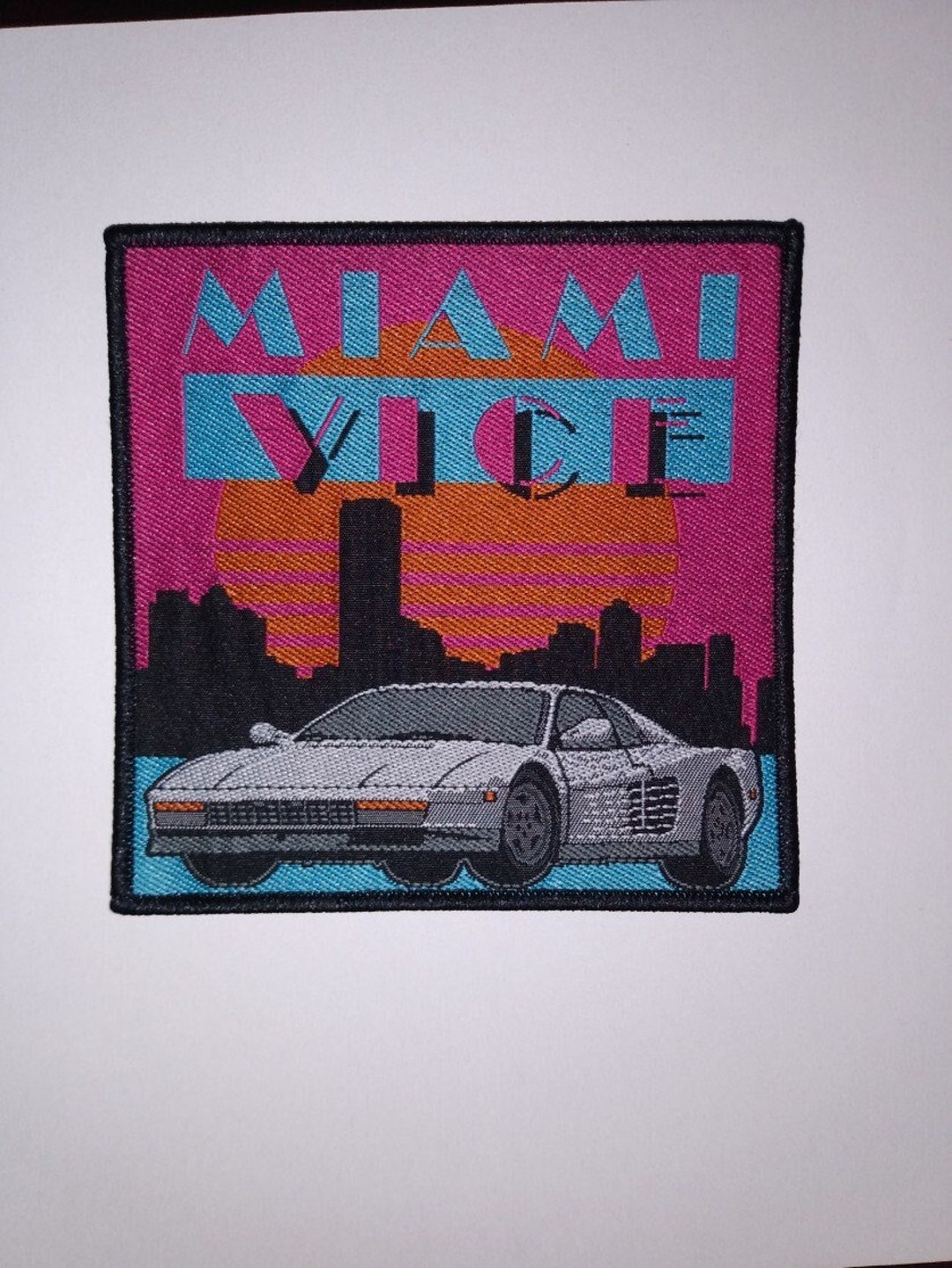 PATCH - Miami Vice - Woven Sew on - 80s TV Action - Etsy