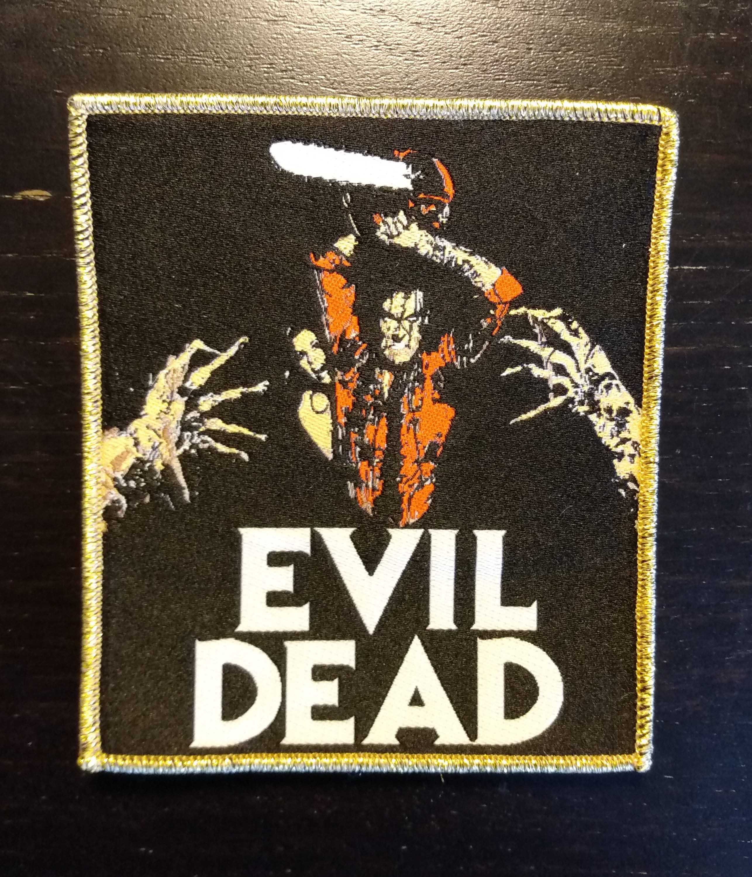 Evil Patch - Woven With Gold Border - Etsy
