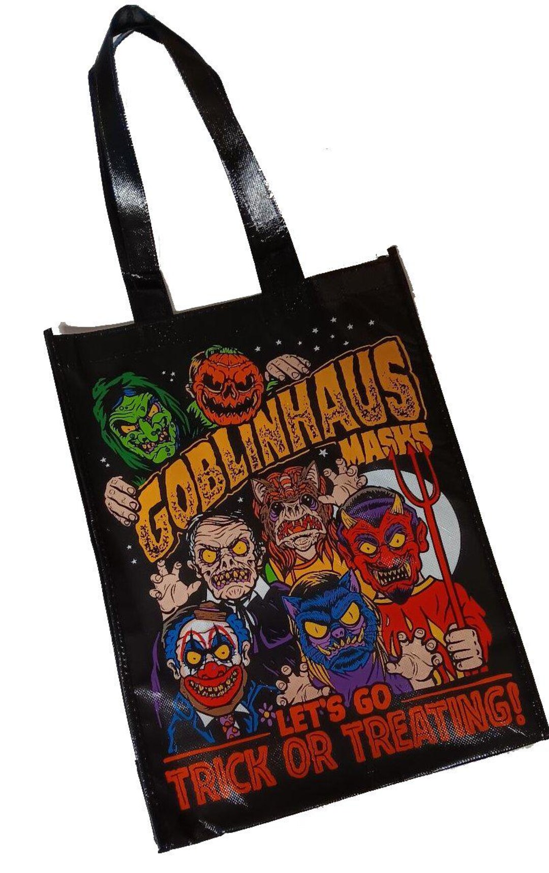 GOBLINHAUS Masks Trick or Treat Bag / Reusable Shopping Bag - Etsy