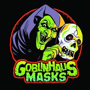 GOBLINHAUS Masks “fleabag” (BOXED) - Vintage Style Plastic Halloween ...